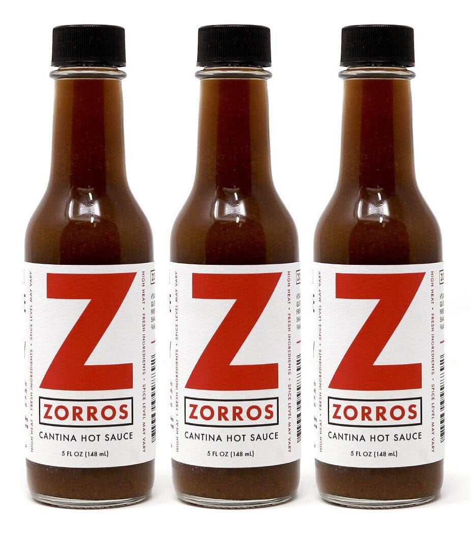 Zorro's Cantina Hot Sauce 3-Pack – zorrossalsa